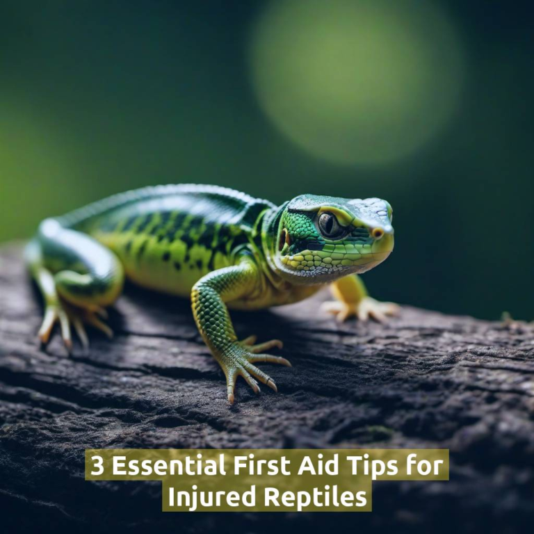 3 Essential First Aid Tips for Injured Reptiles - Pet Health Advisor