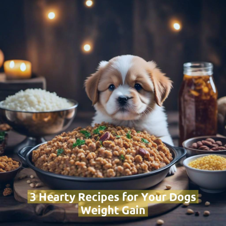3 Hearty Recipes for Your Dogs Weight Gain - Pet Health Advisor