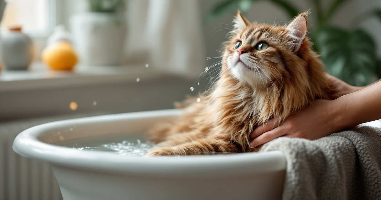 Safely Bathing Your Long-Haired Cat: A Step-by-Step Guide - Pet Health ...