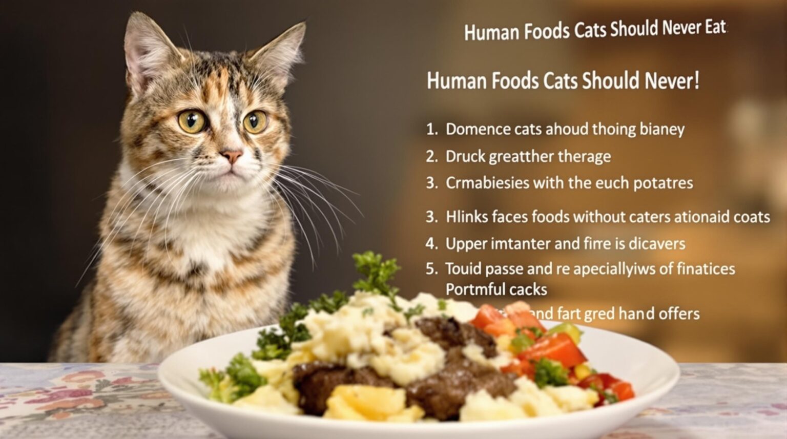 Human Foods Cats Should Never Eat: A Guide - Pet Health Advisor